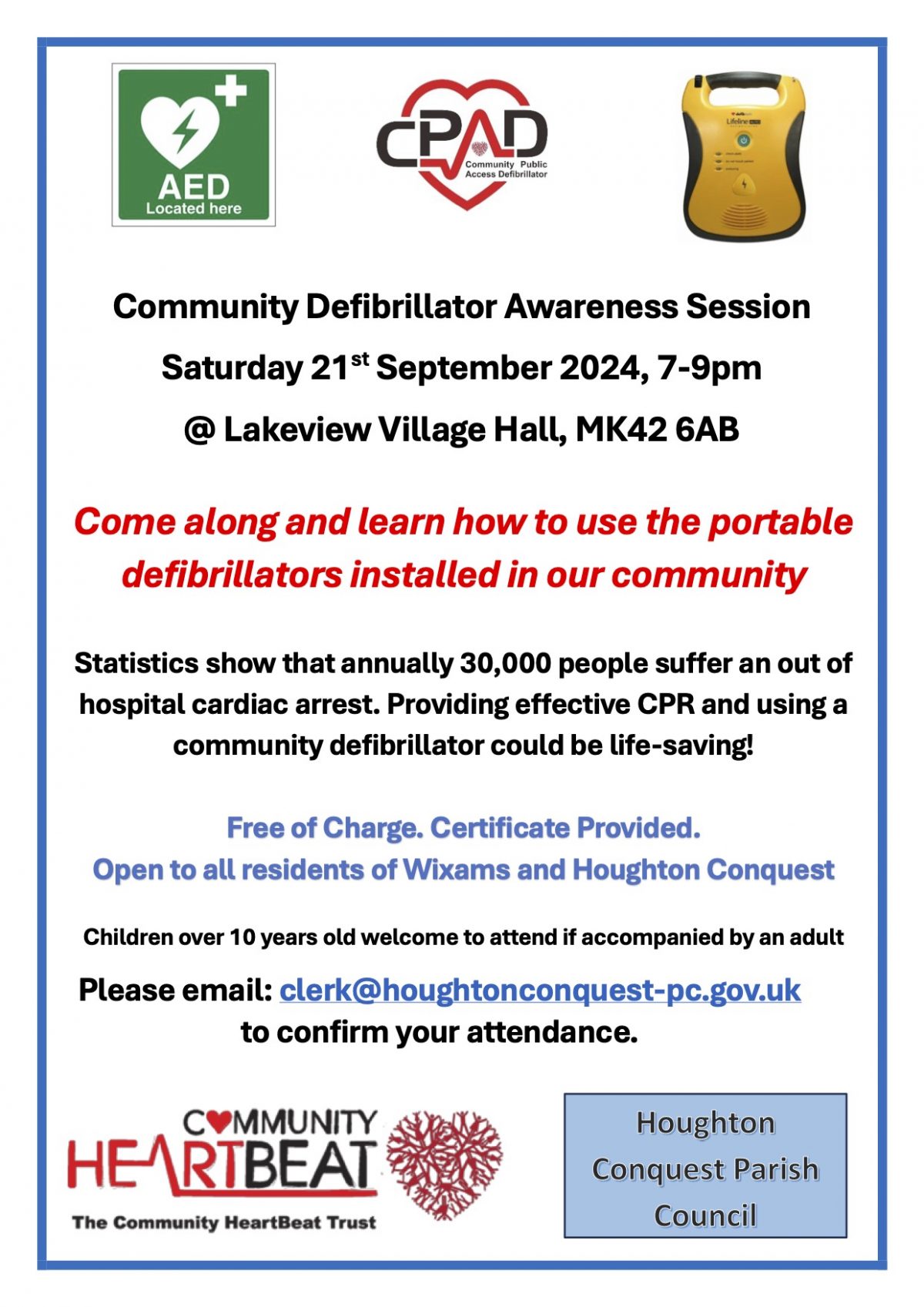 Community Defibrillator Awareness Session – www.wixams.org